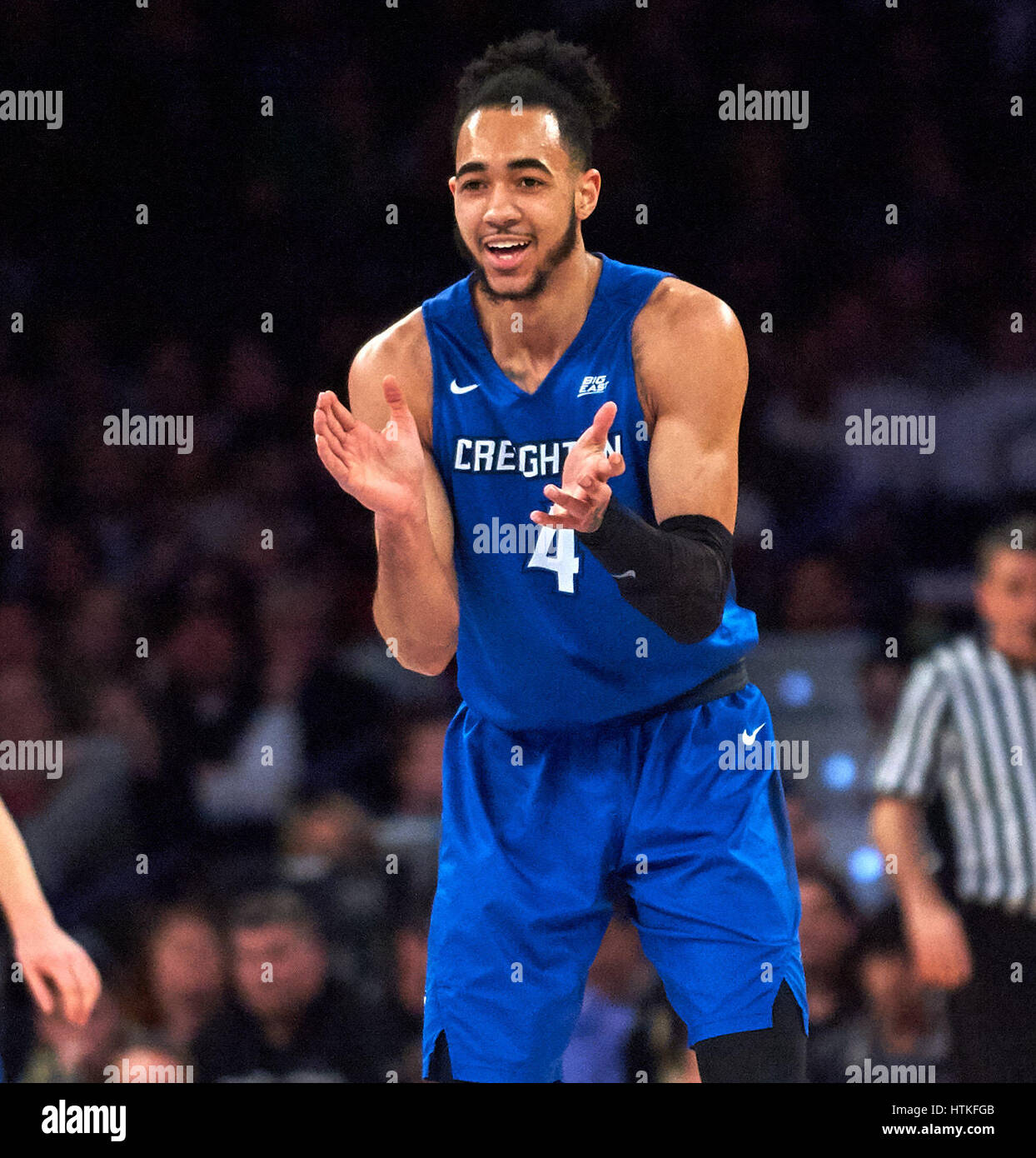 New York, New York, USA. 11th Mar, 2017. Creighton's guards Ronnie ...