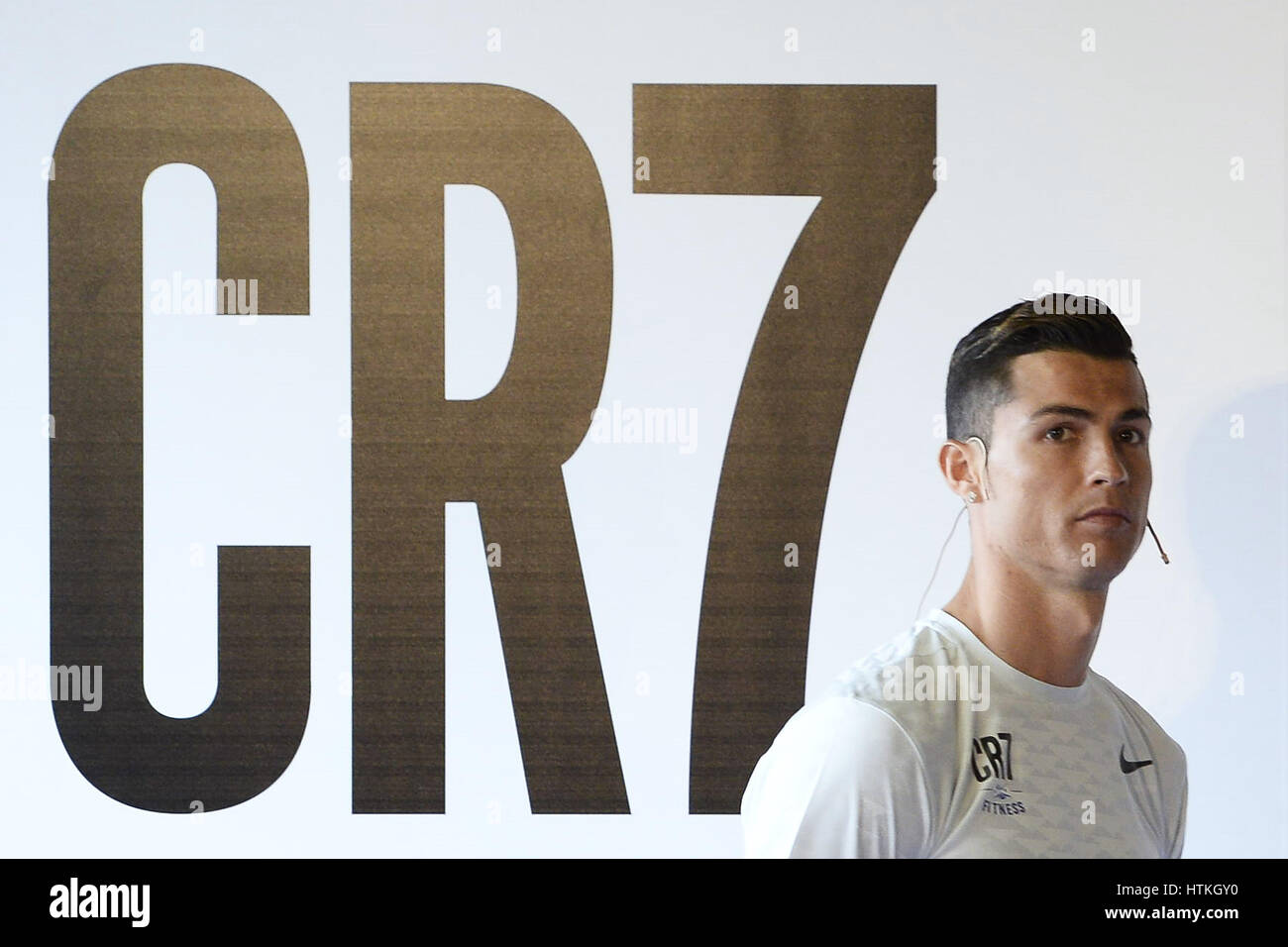 Madrid, Spain. 13th Mar, 2017. Cristiano Ronaldo attended the ...