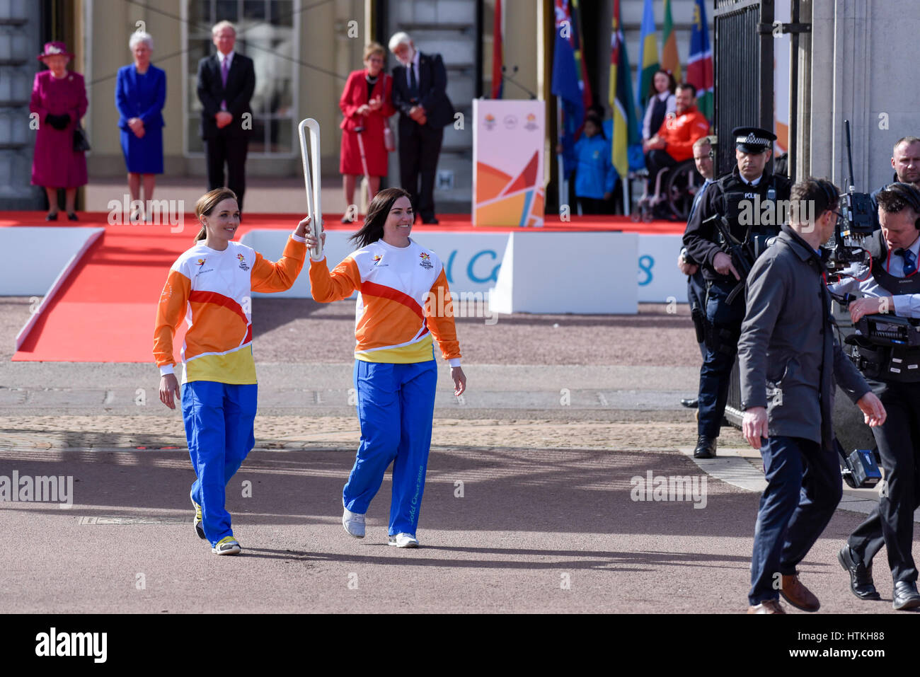 London, UK. 13th Mar, 2017. Victoria Pendleton and Anna Meares, track ...