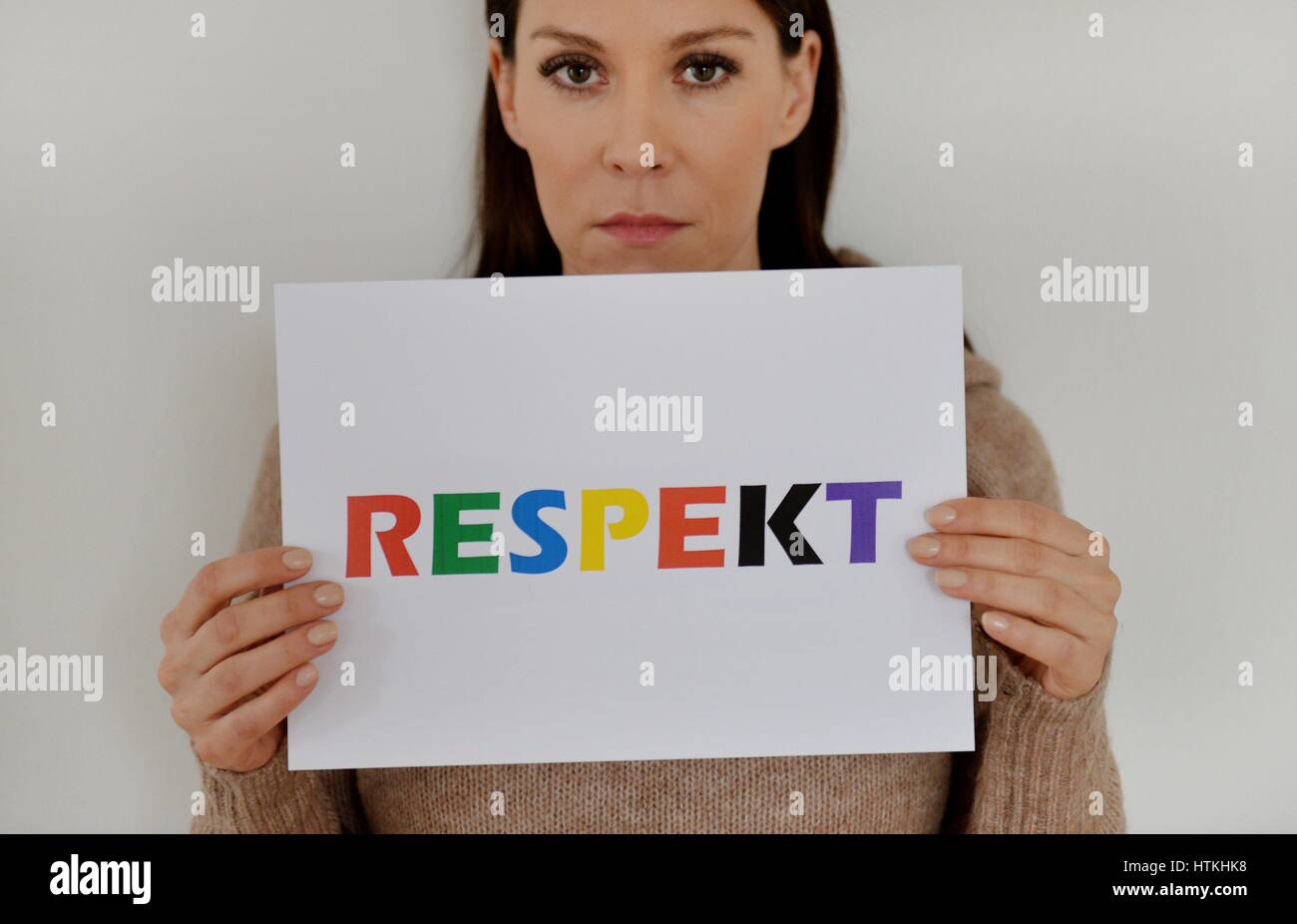 Seesen, Germany. 10th Mar, 2017. Symbolic picture respect, Germany ...