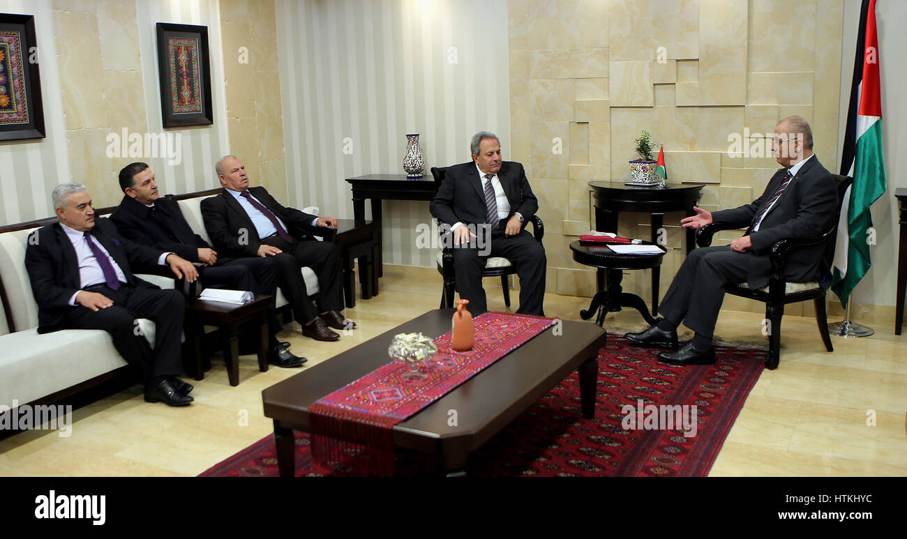 Ramallah, West Bank, Palestinian Territory. 13th Mar, 2017. Palestinian ...