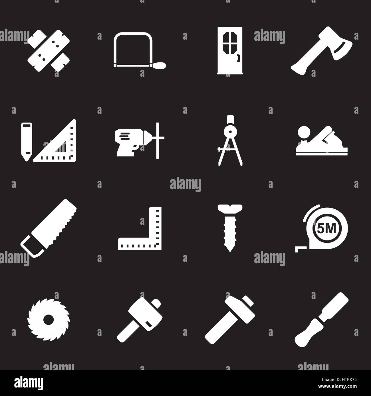 Carpentry icons Stock Vector Images - Alamy