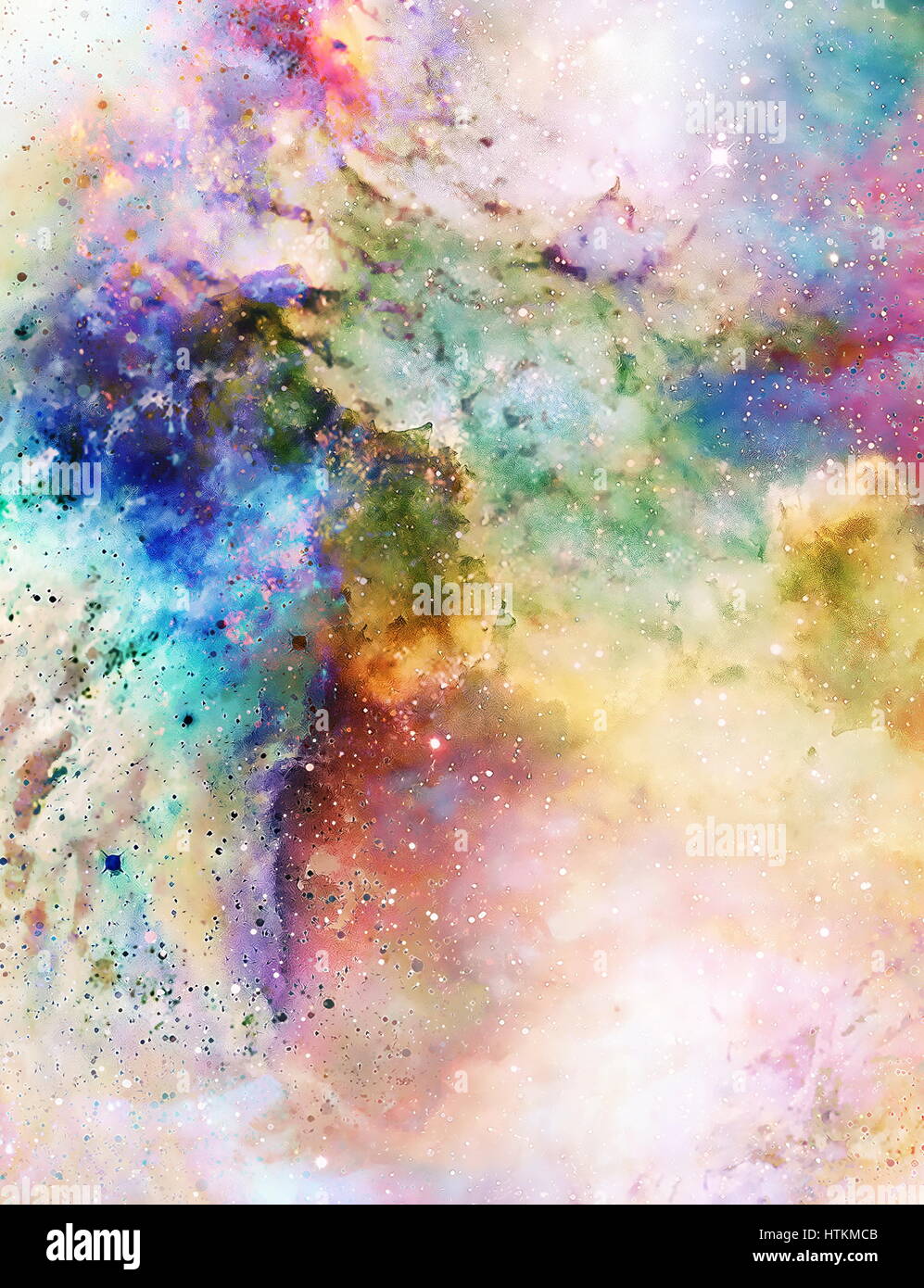 Cosmic space and stars, color cosmic abstract background Stock Photo ...