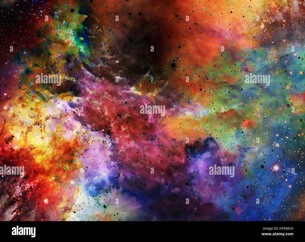 Cosmic space and stars, color cosmic abstract background. Fire effect in space Stock Photo - Alamy