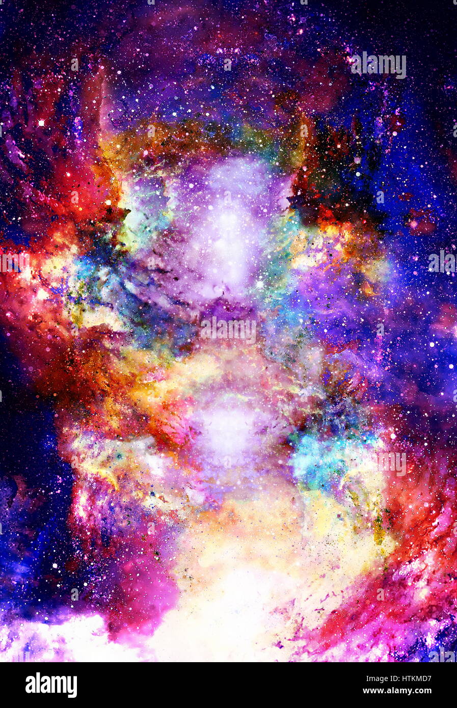 Cosmic space and stars, color cosmic abstract background Stock Photo ...