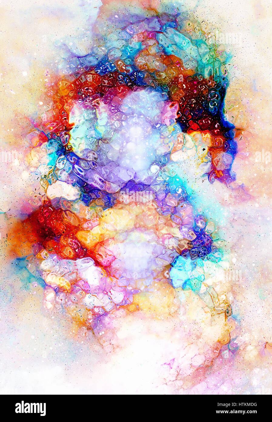 Cosmic space and stars, cosmic abstract background and glass effect ...