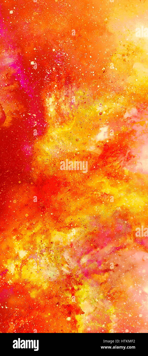 Cosmic space and stars, color cosmic abstract background. Fire effect in space Stock Photo - Alamy