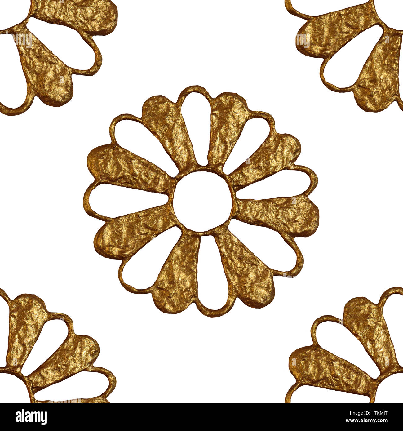 Gold flower seamless pattern hi-res stock photography and images - Alamy