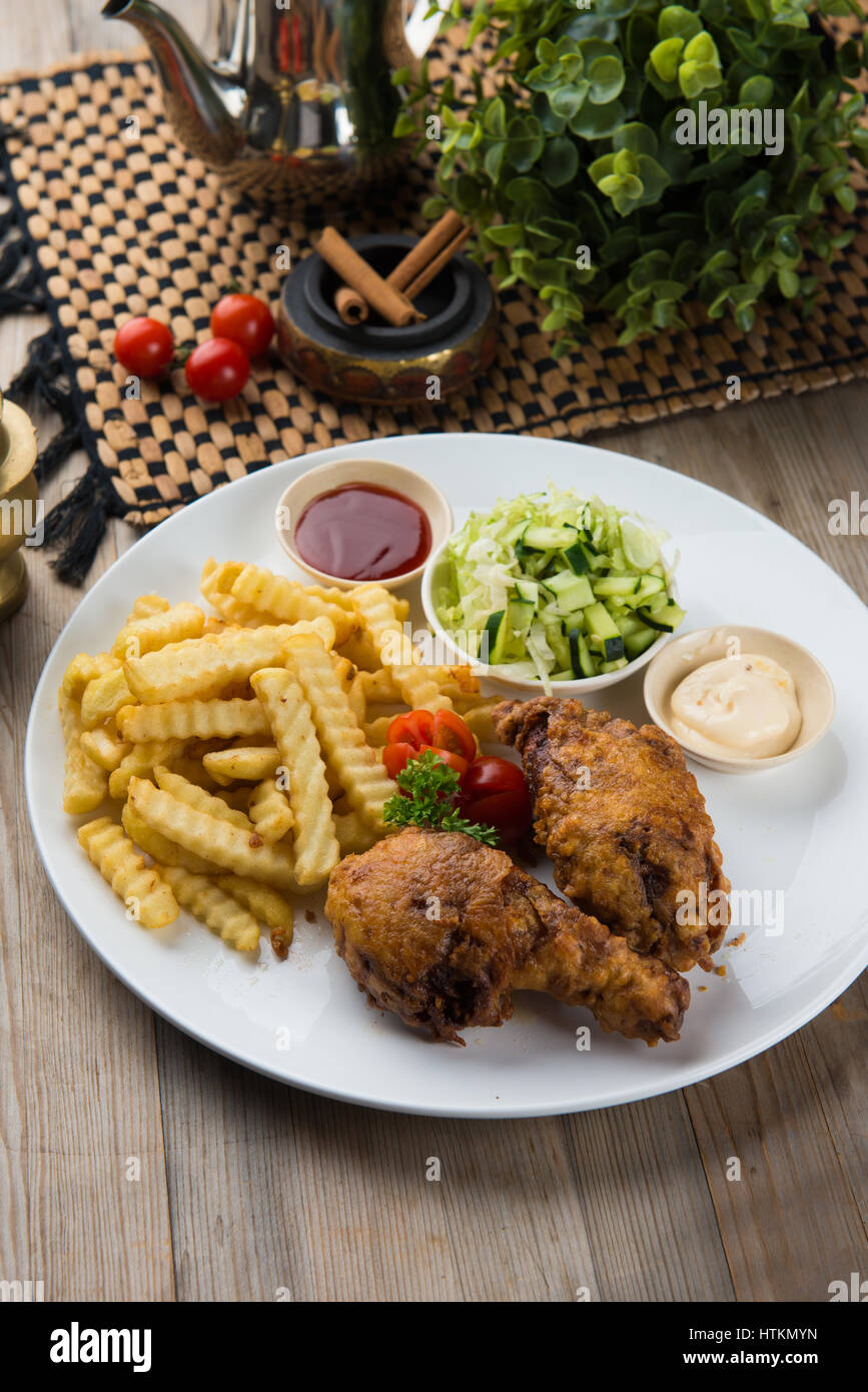arabic fried chicken Stock Photo - Alamy