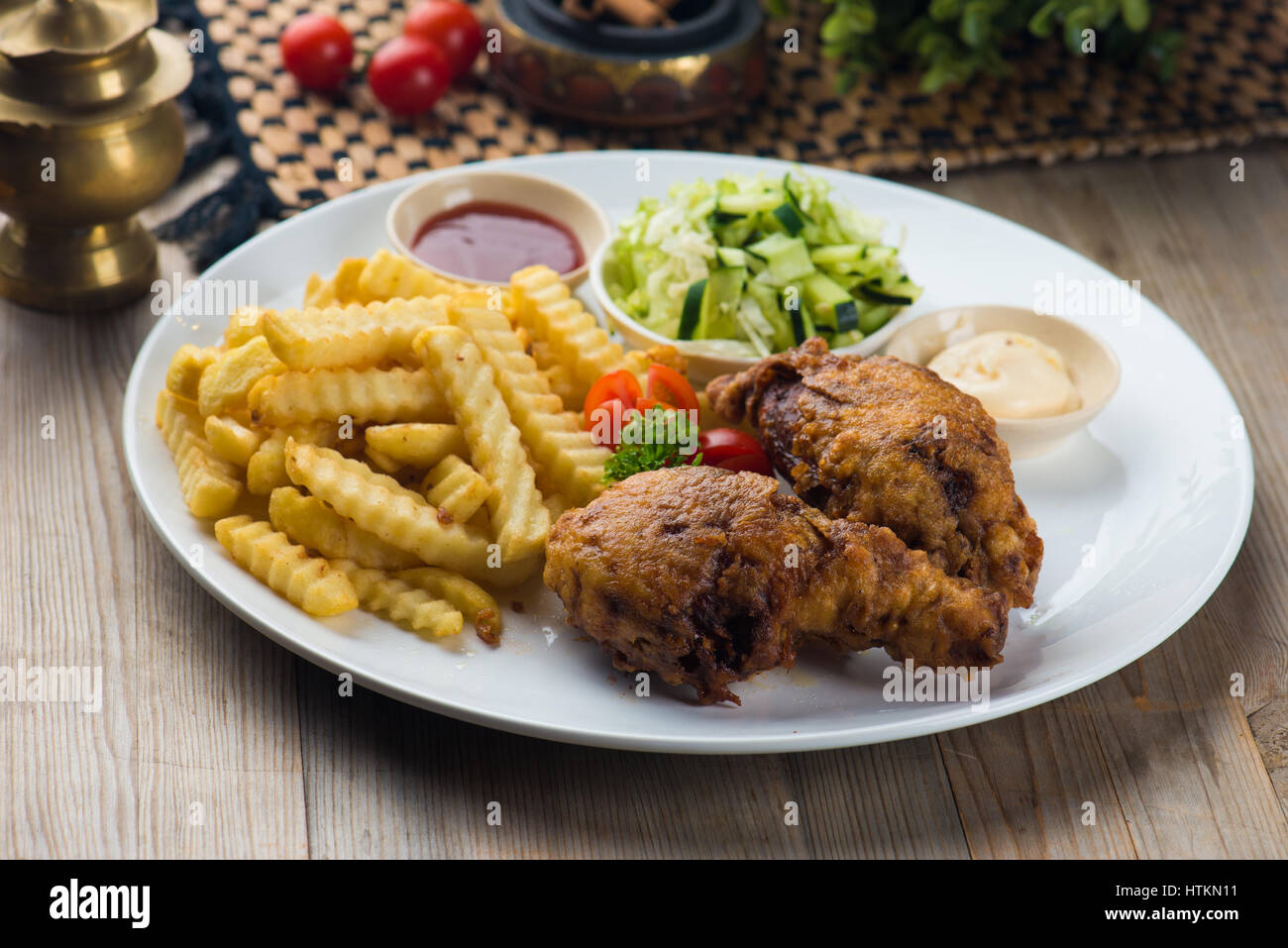arabic fried chicken Stock Photo - Alamy