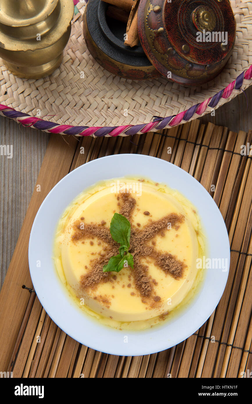 arabic desert pudding Stock Photo - Alamy