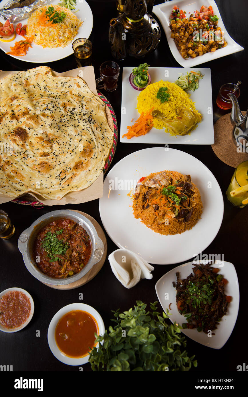 various arab foods Stock Photo - Alamy