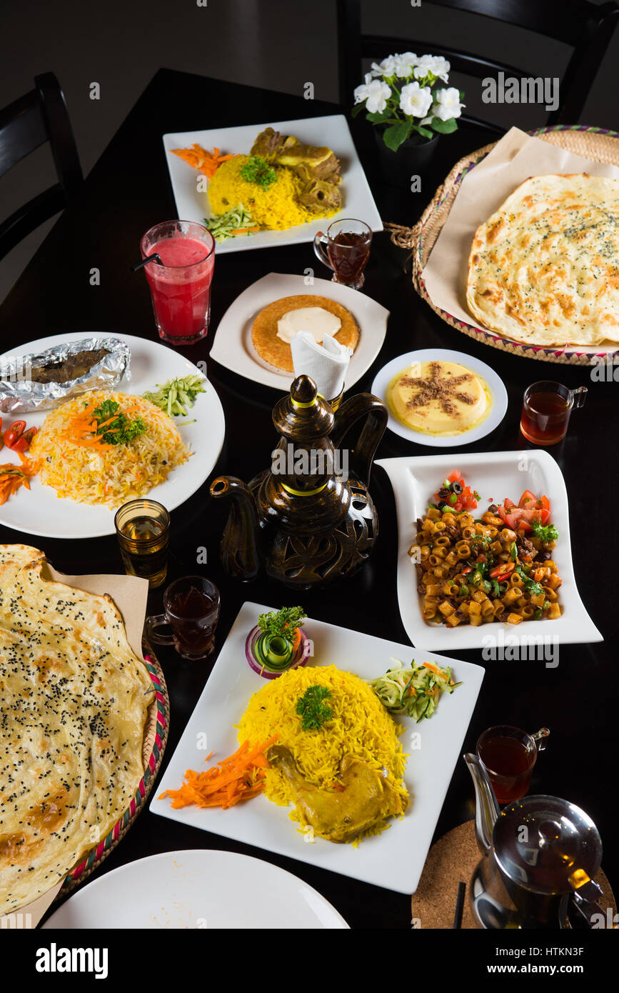 various arab foods Stock Photo - Alamy
