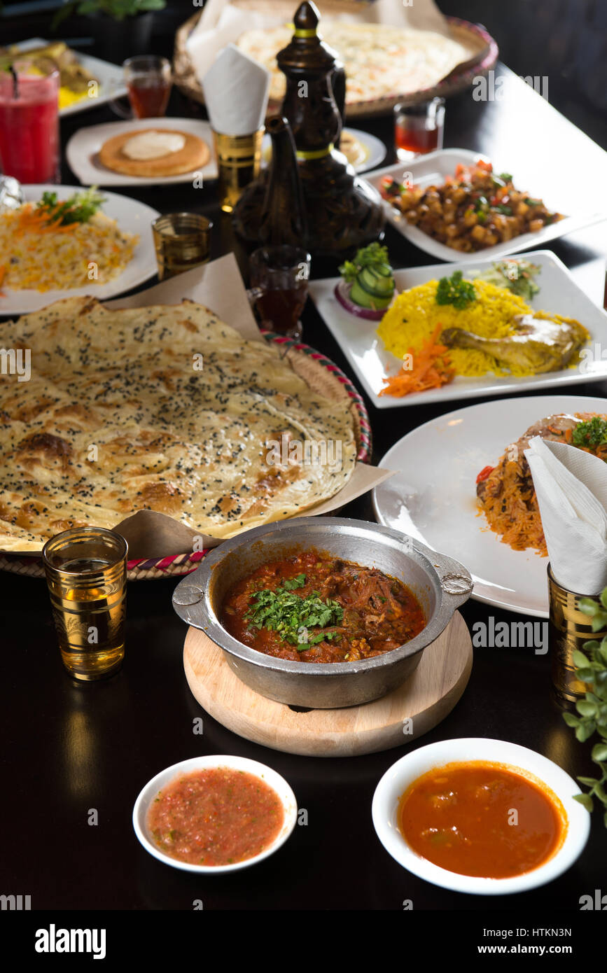 various arab foods Stock Photo - Alamy