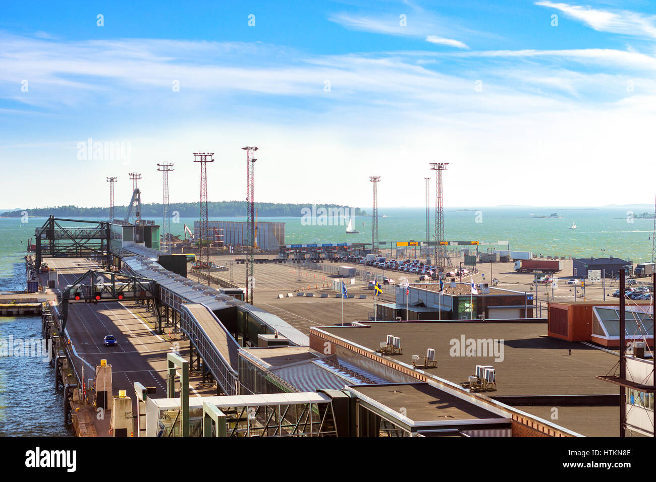Ferry cargo-passenger terminal West Harbour. Developed infrastructure ...
