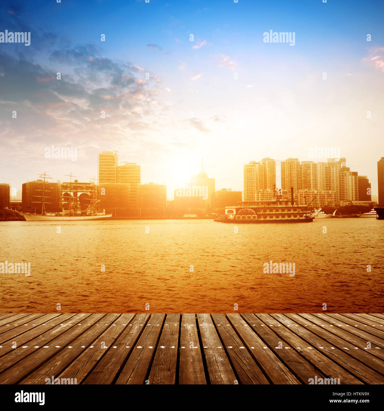 Shanghai, China, the Bund and the Huangpu River Stock Photo - Alamy