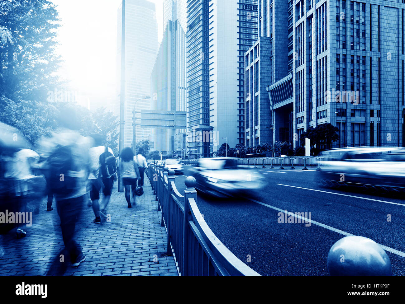 passenger walking on the walkway at shanghai china Stock Photo - Alamy