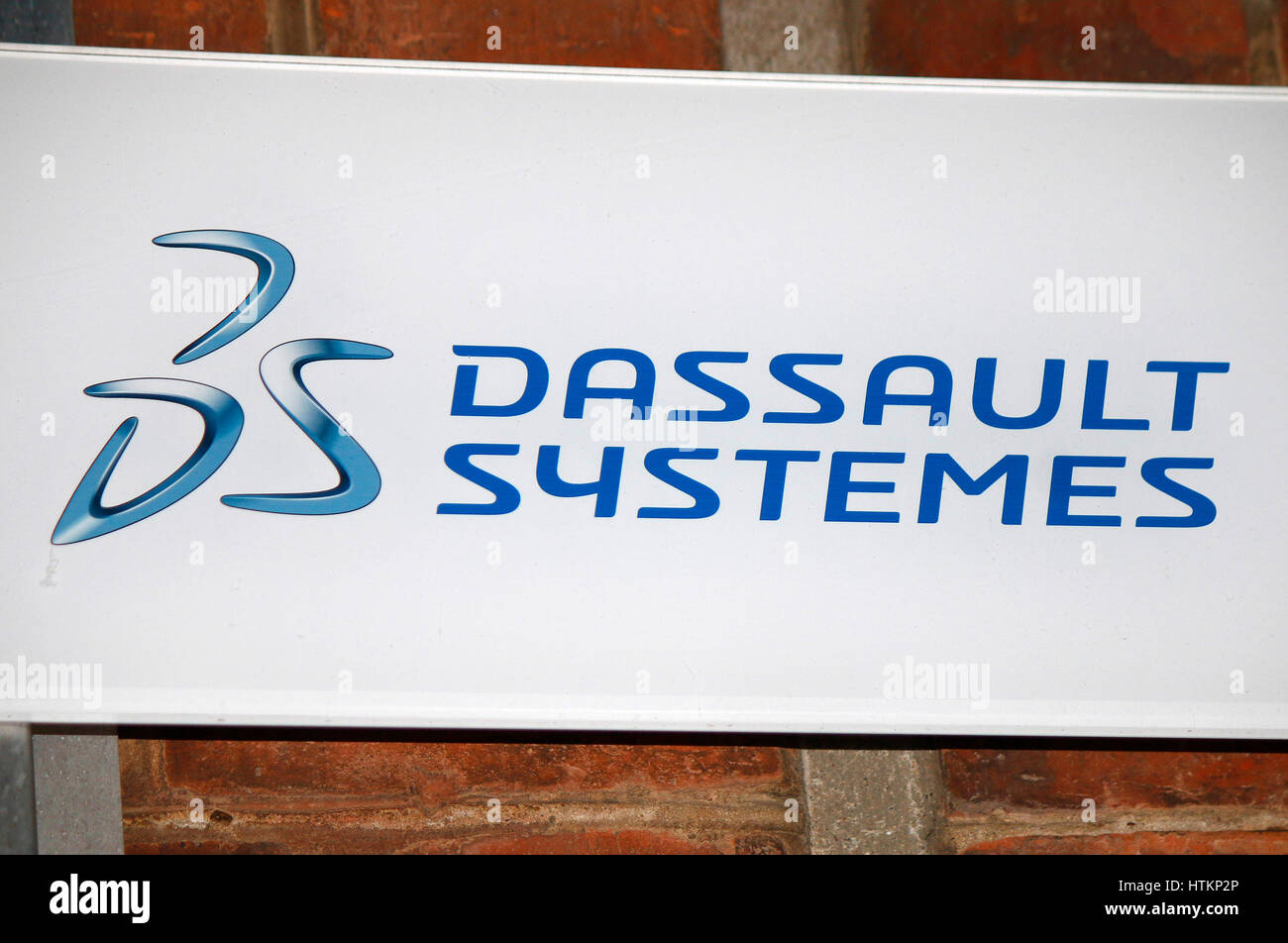das Logo der Marke/ the logo of the brand "Dassault Systemes", Berlin ...