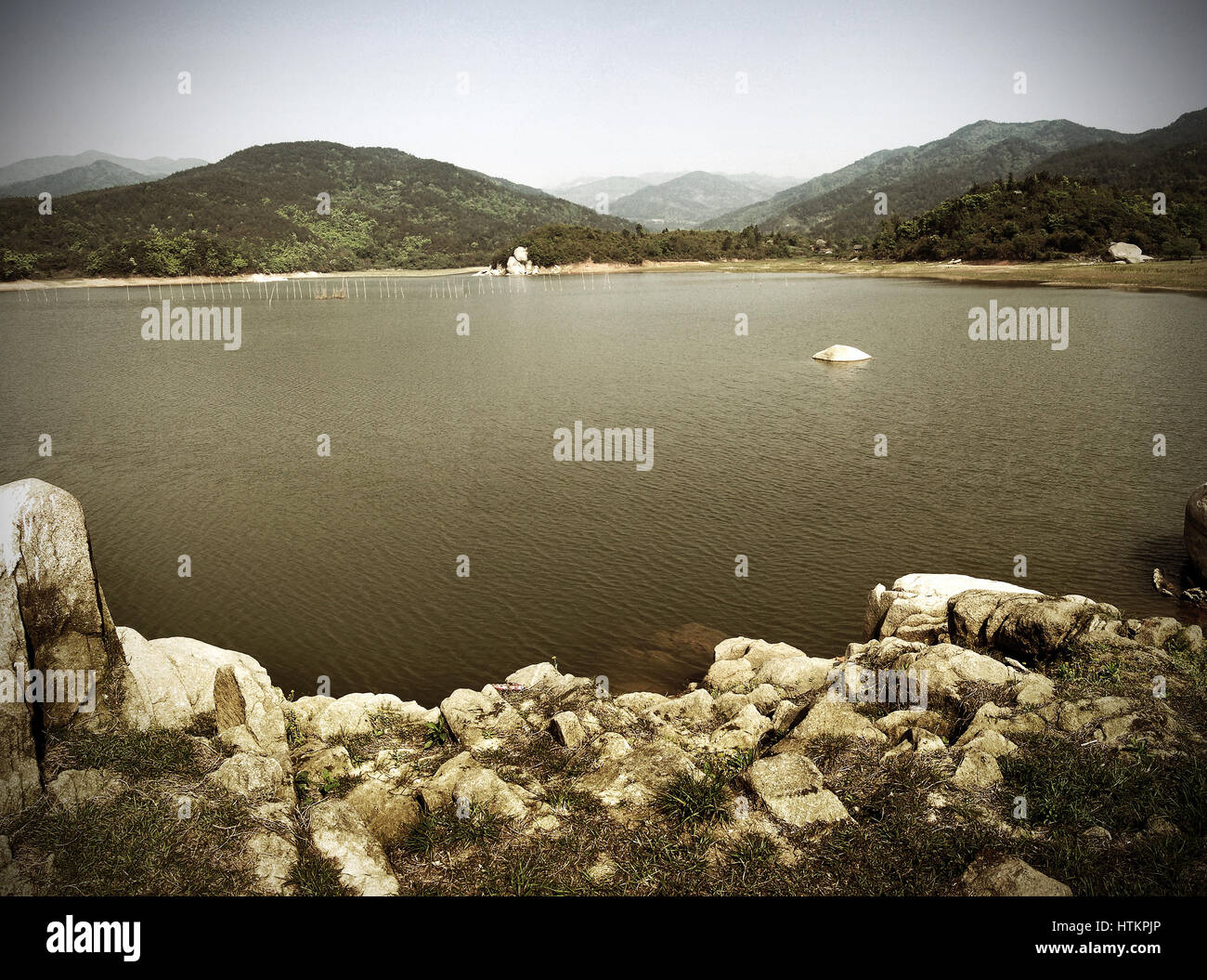 Beautiful autumn, the foothills of the Lake Stock Photo - Alamy