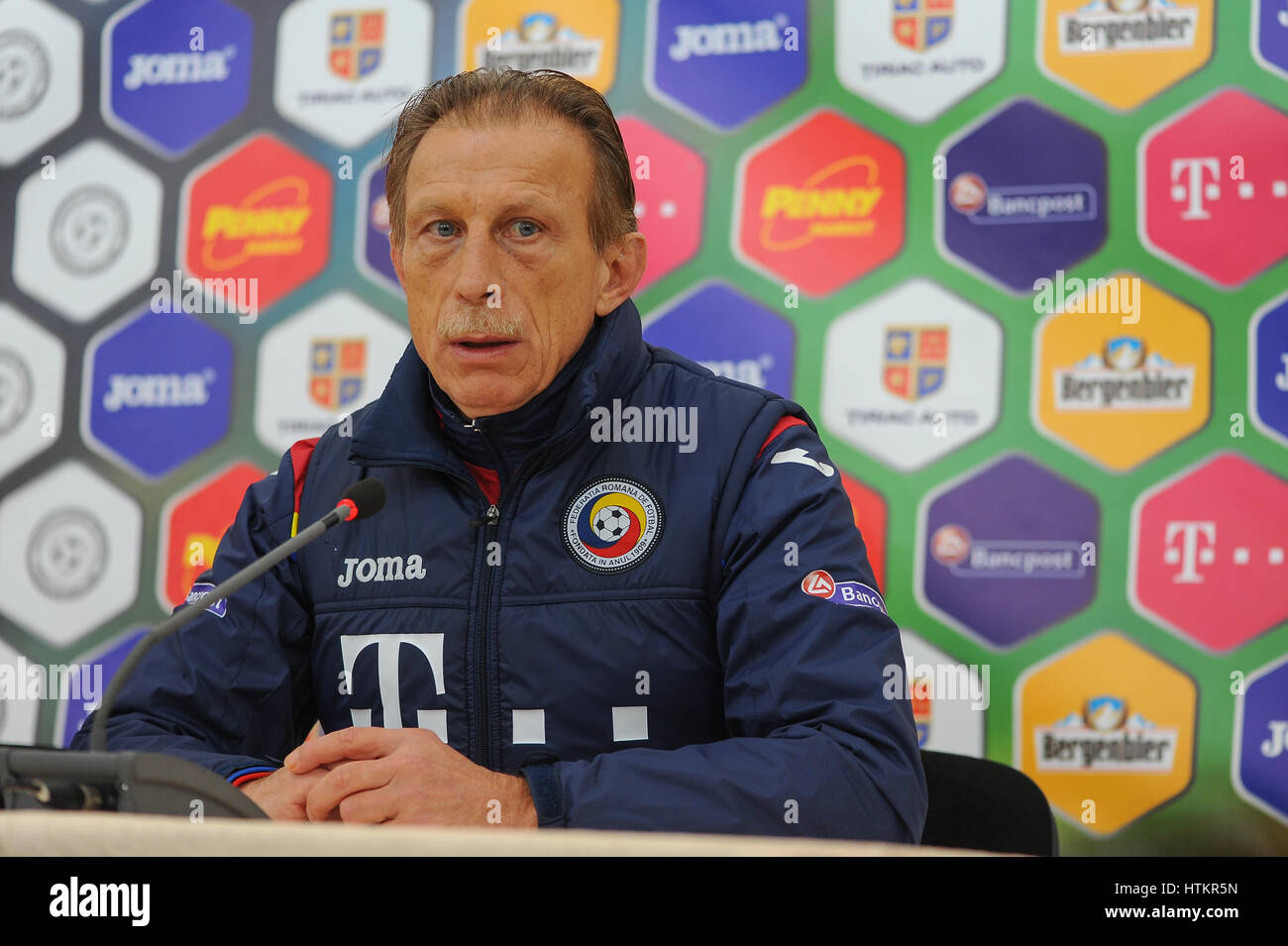 November 9, 2016: Cristoph Daum the head coach of Romania national ...