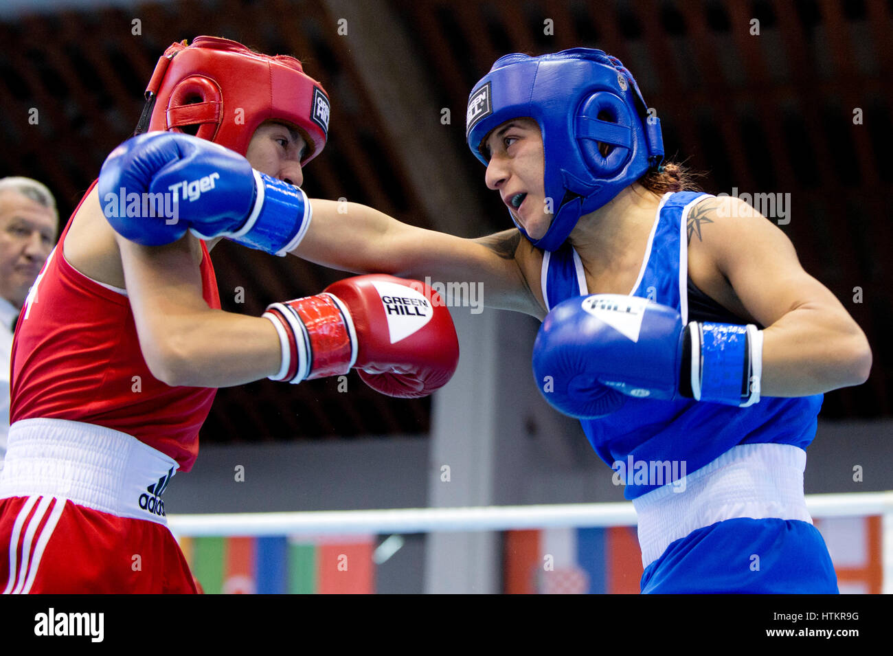 November 17, 2016: Turkey's Neirman Istik (RED) during the EUBC ...