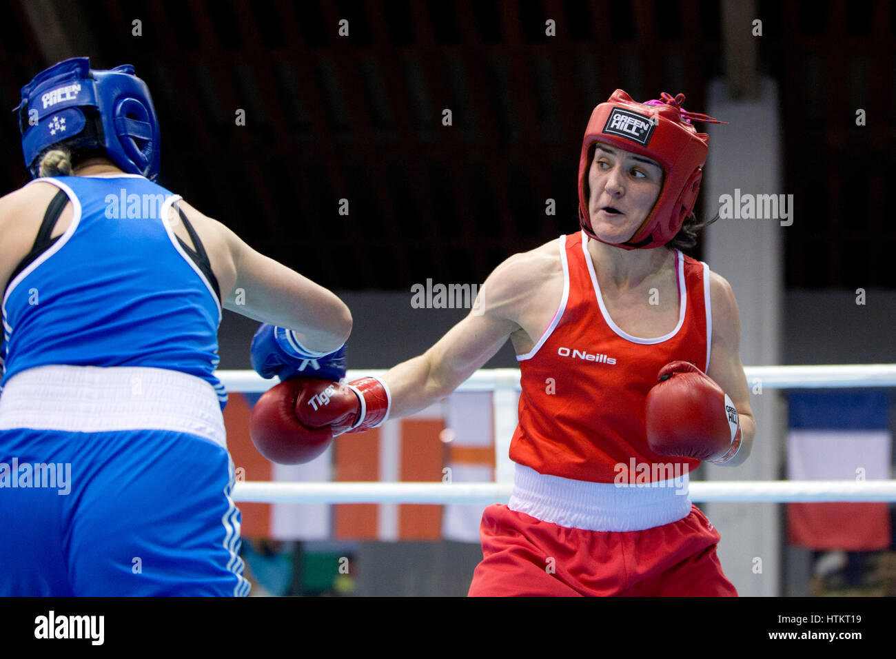 November 18, 2016: England's Chantelle Cameron (RED) during the EUBC ...