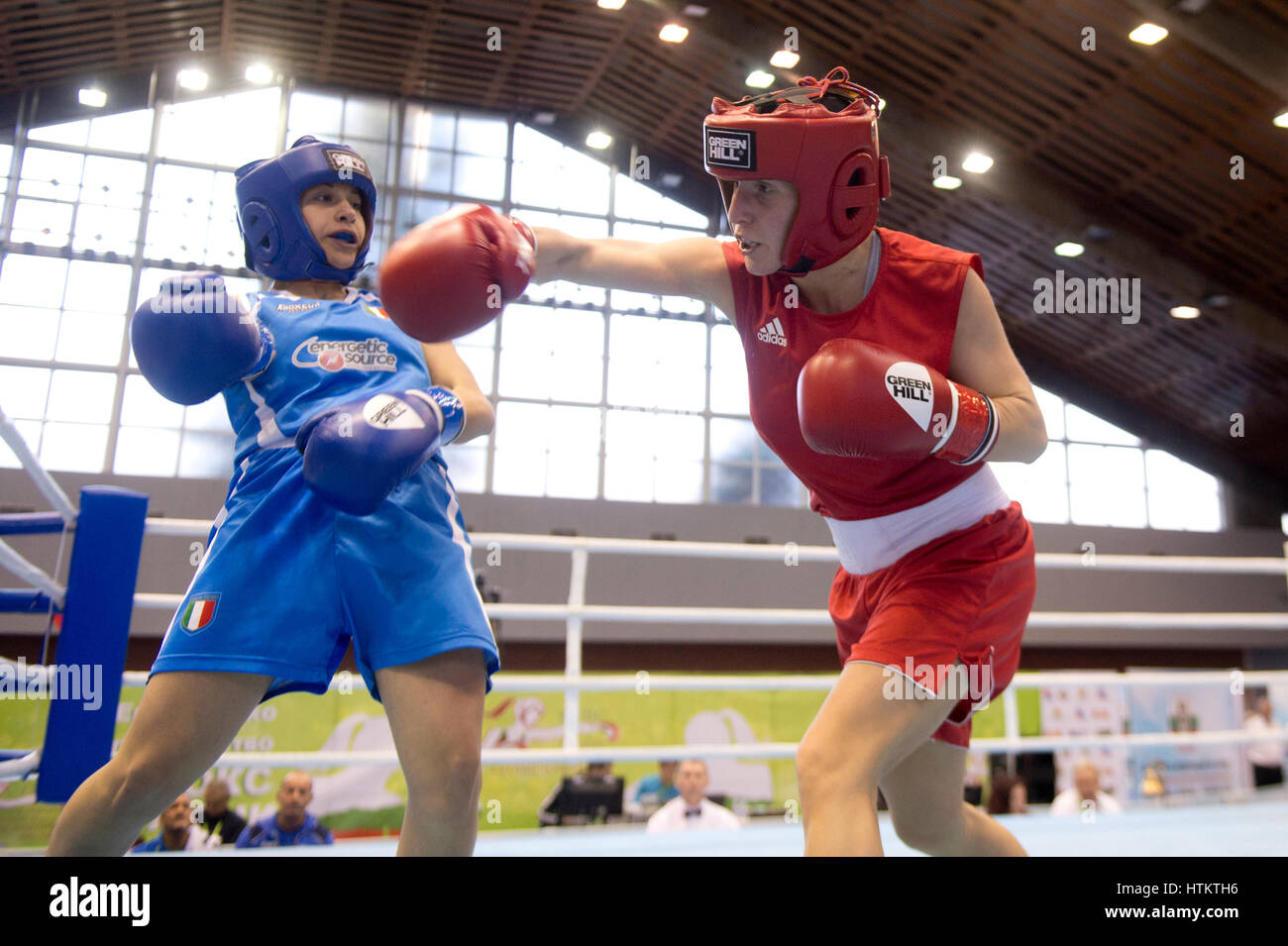 November 19, 2016: Italy's Stephanie Silva (BLUE) during the EUBC ...