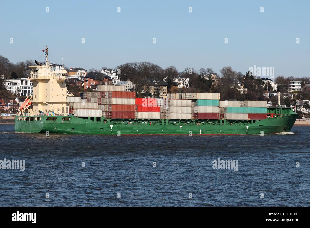 Cargo ship on river elbe hi-res stock photography and images - Alamy