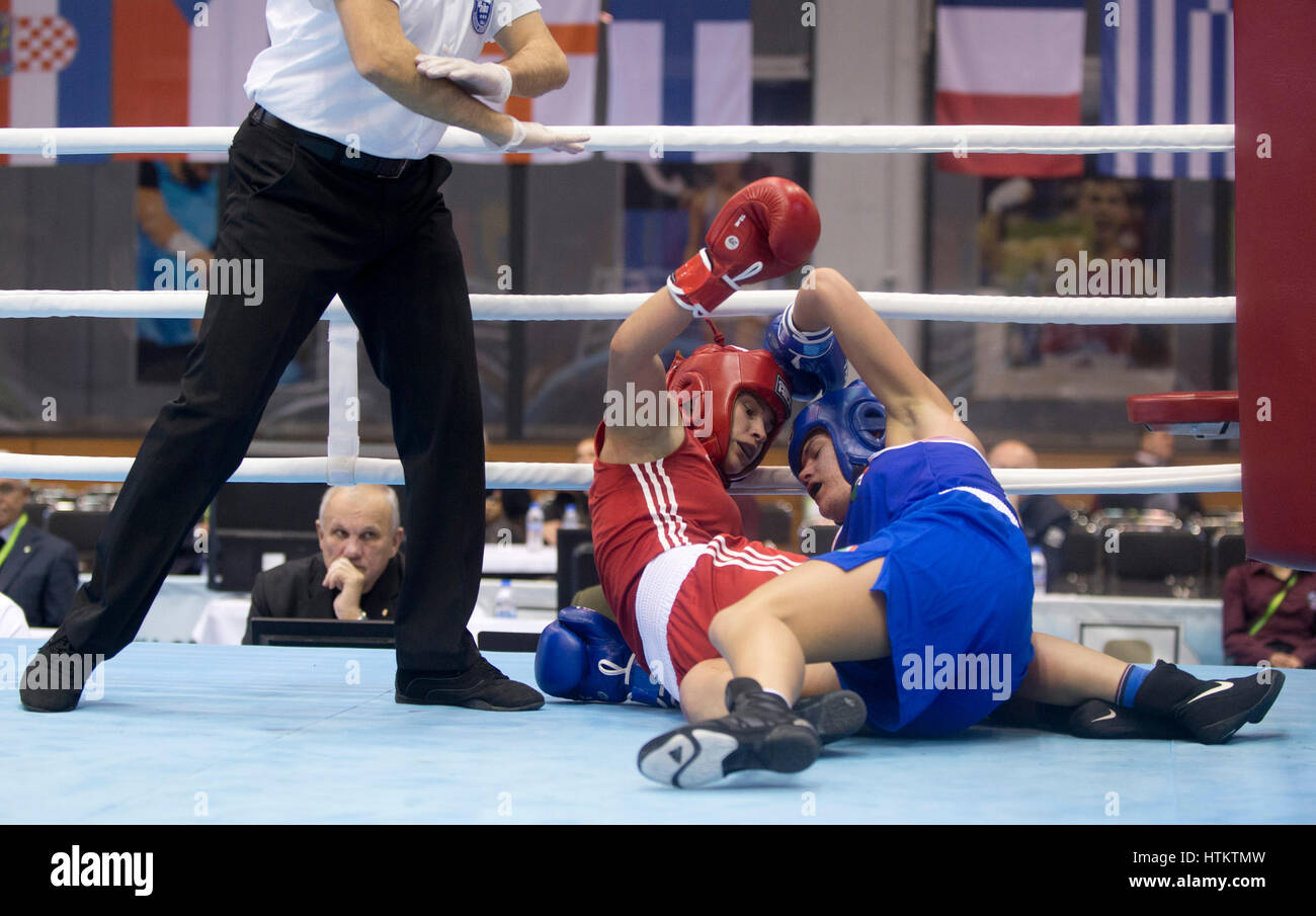 November 19, 2016: Ireland's Shauna Browne (BLUE) during the EUBC ...