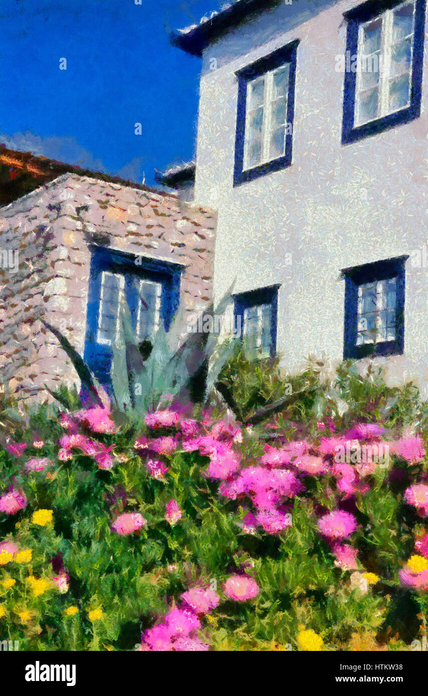 Springtime in Hydra island, Greece Stock Photo - Alamy