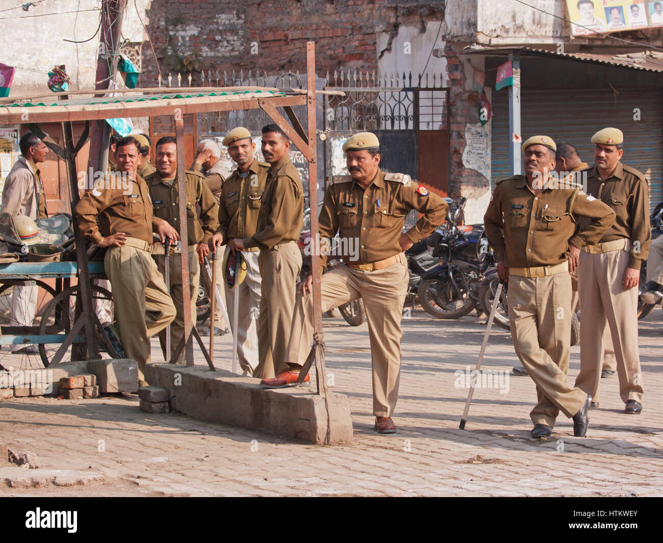 Uttar pradesh police hi-res stock photography and images - Alamy