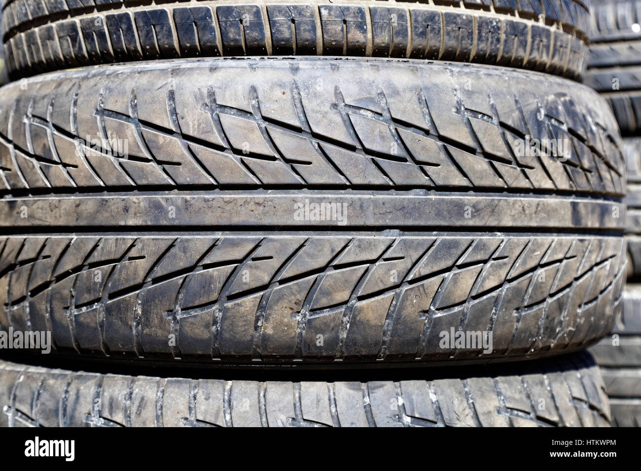 stack of used car tires Stock Photo - Alamy