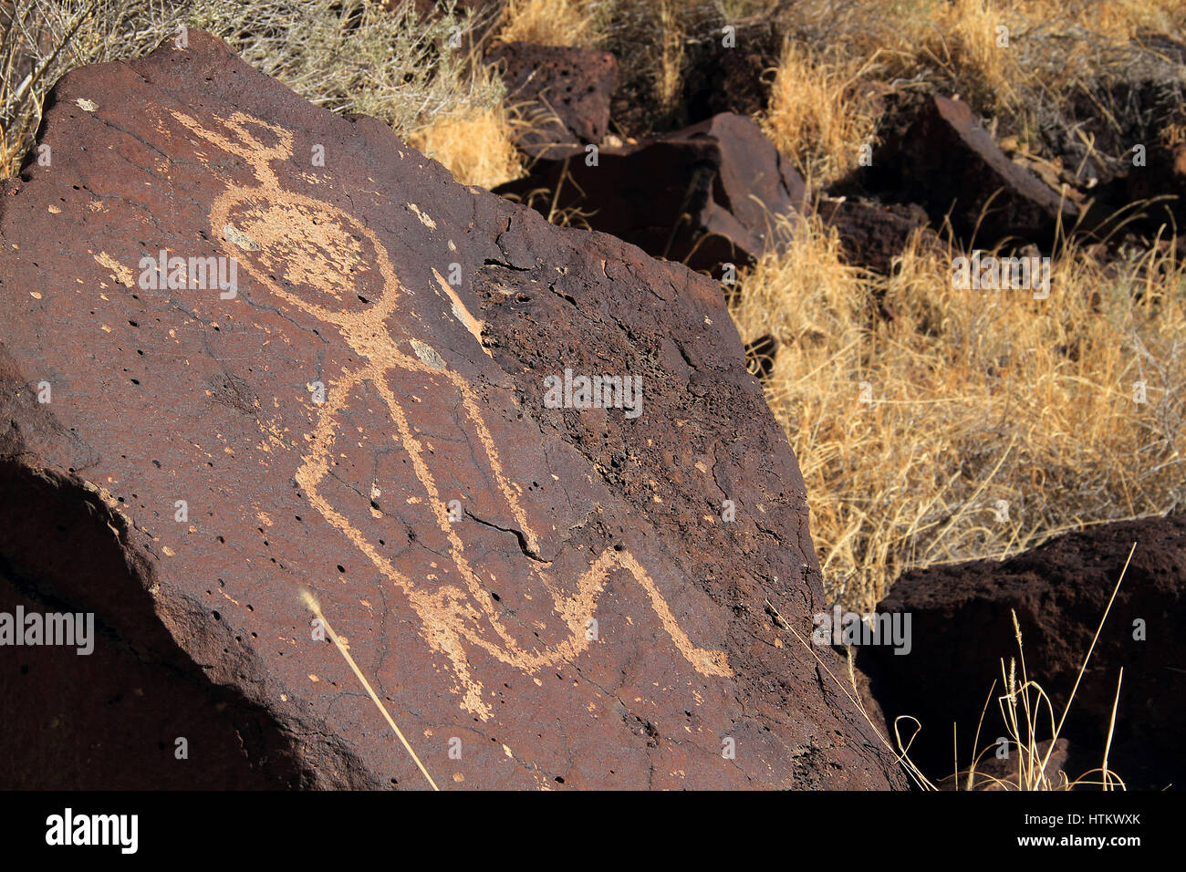 Ancient Native American Rock Art at Petroglyph National Monument in ...