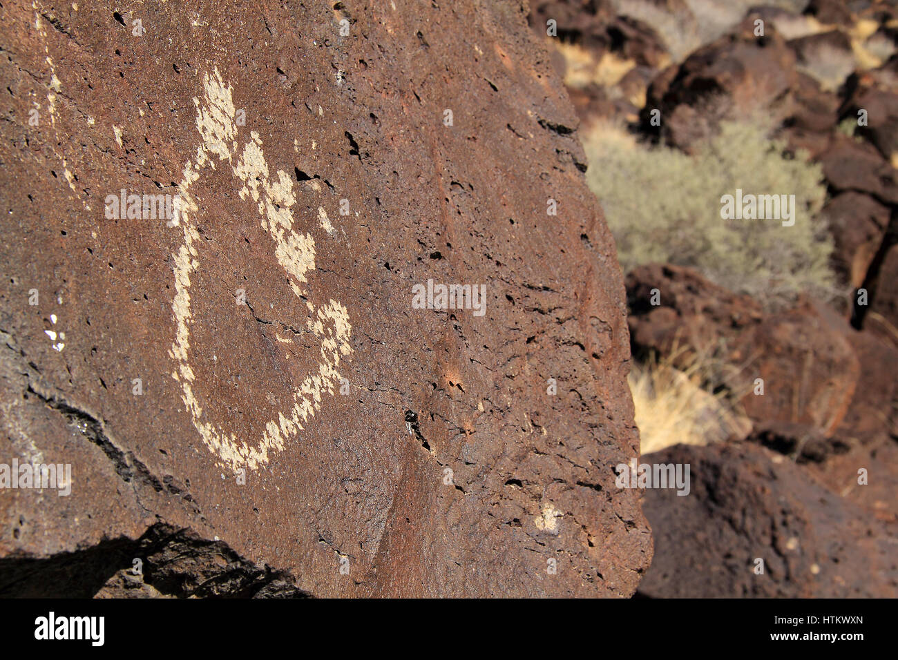 Ancient Native American Rock Art at Petroglyph National Monument in ...