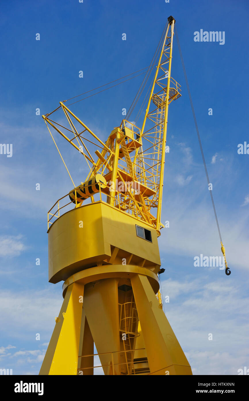 Big cranes working cargo in hi-res stock photography and images - Alamy