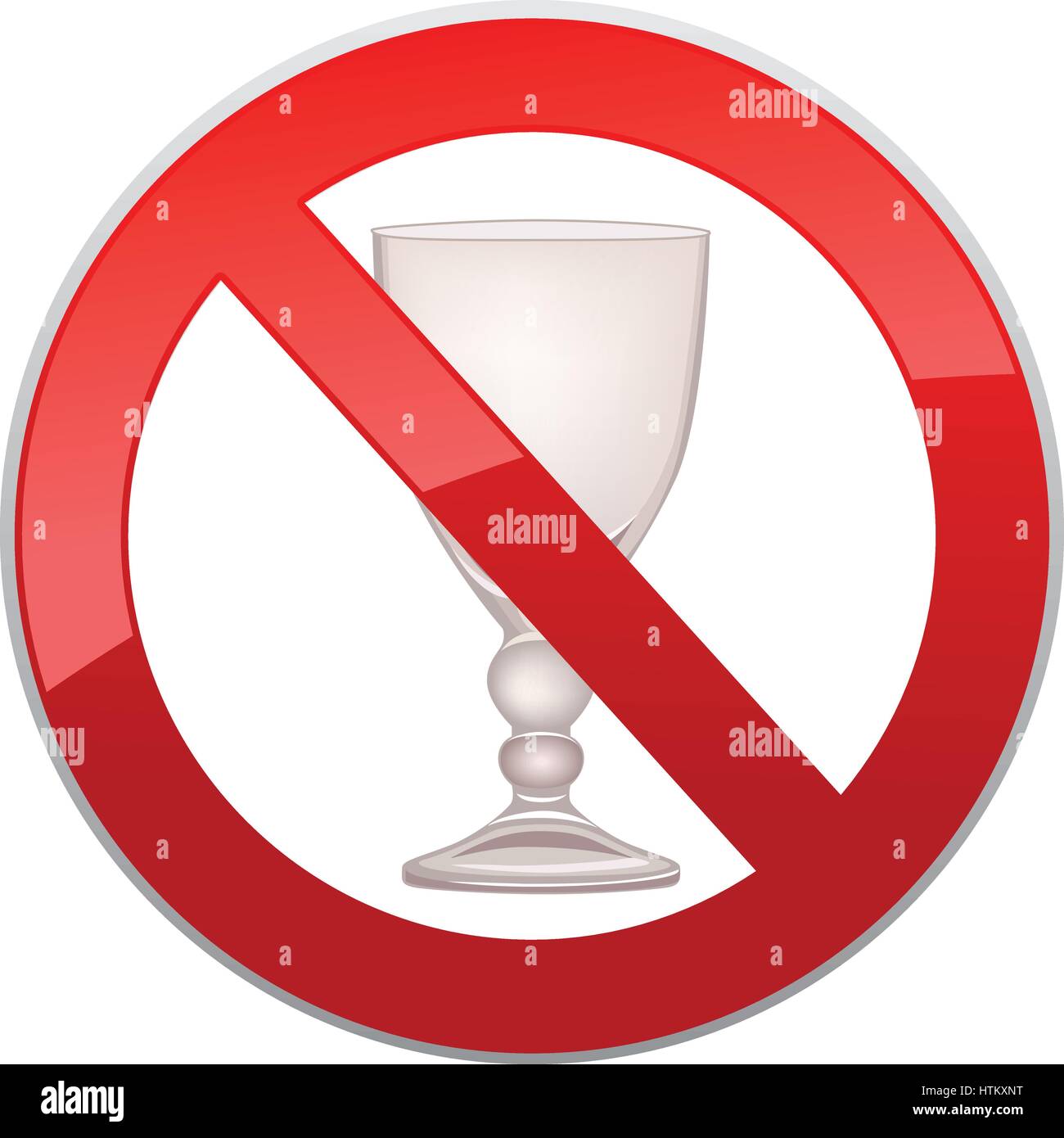 No alcohol drink sign. Prohibition icon. Ban liquor label Stock Vector ...