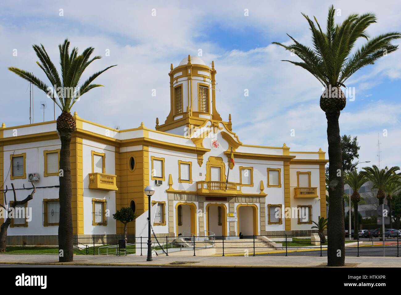 Marine command headquarters in Huelva Stock Photo - Alamy