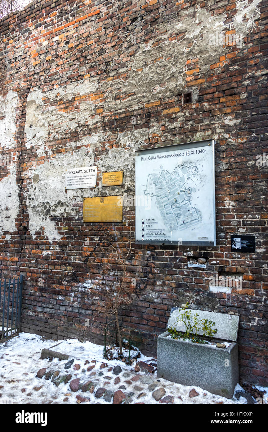 Warsaw Ghetto Wall High Resolution Stock Photography and Images - Alamy