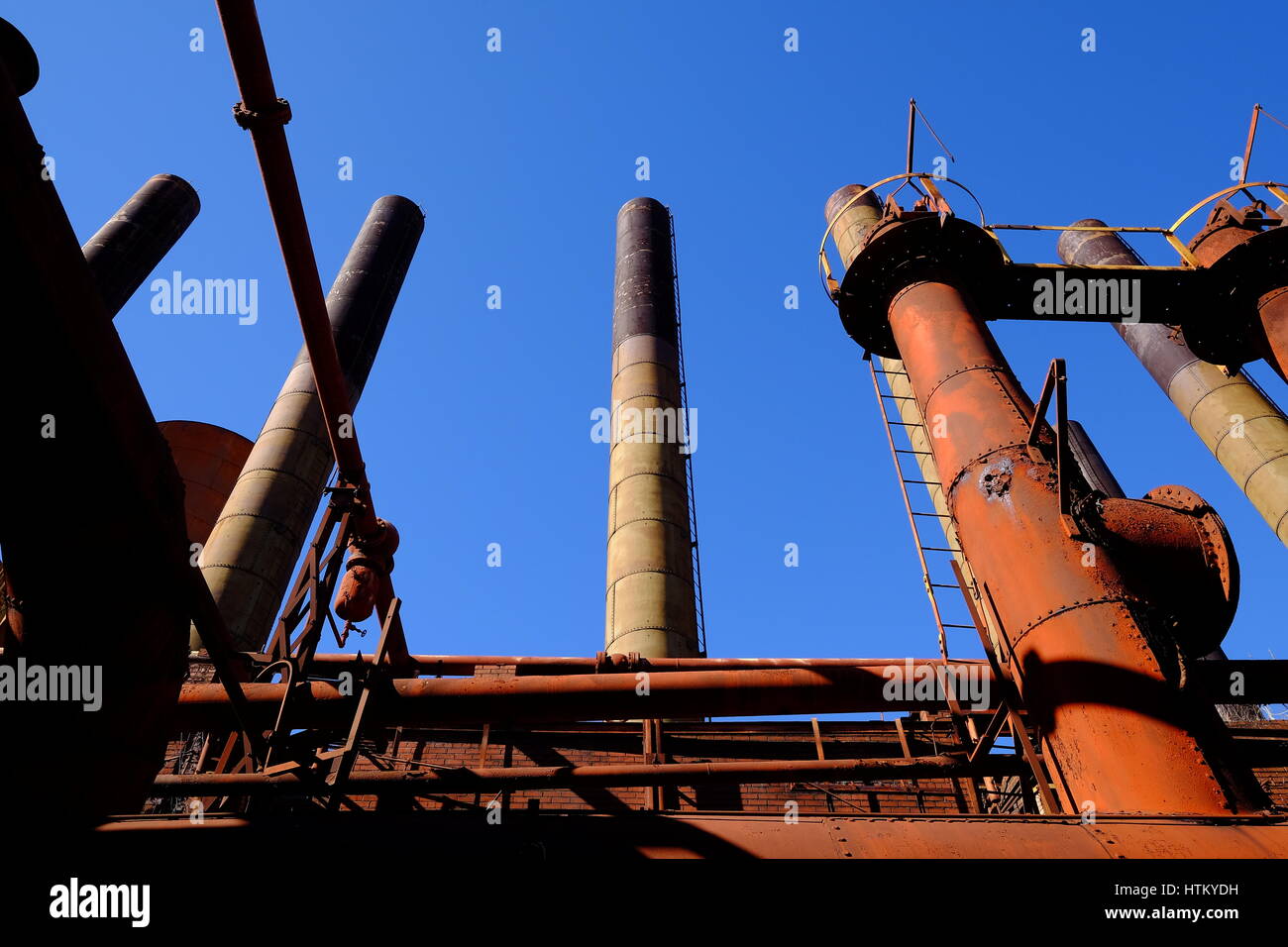 The National Historic Landmark, Sloss Furnaces, in Birmingham, Alabama ...