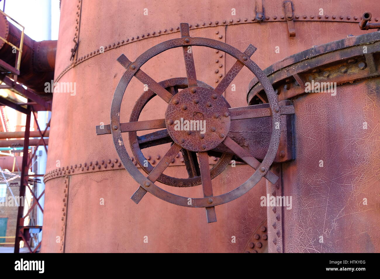 The National Historic Landmark, Sloss Furnaces, in Birmingham, Alabama ...