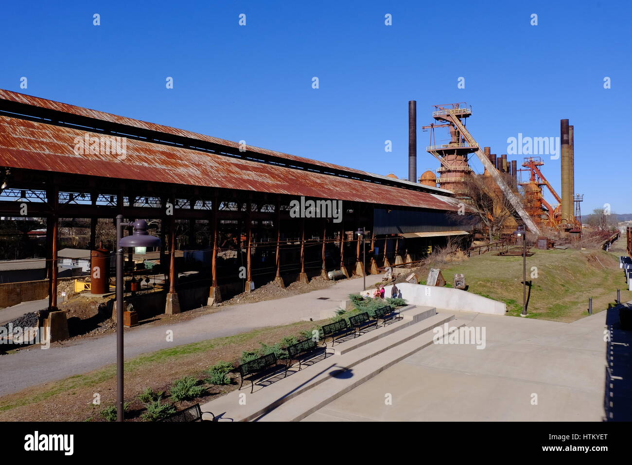 The National Historic Landmark, Sloss Furnaces, in Birmingham, Alabama ...
