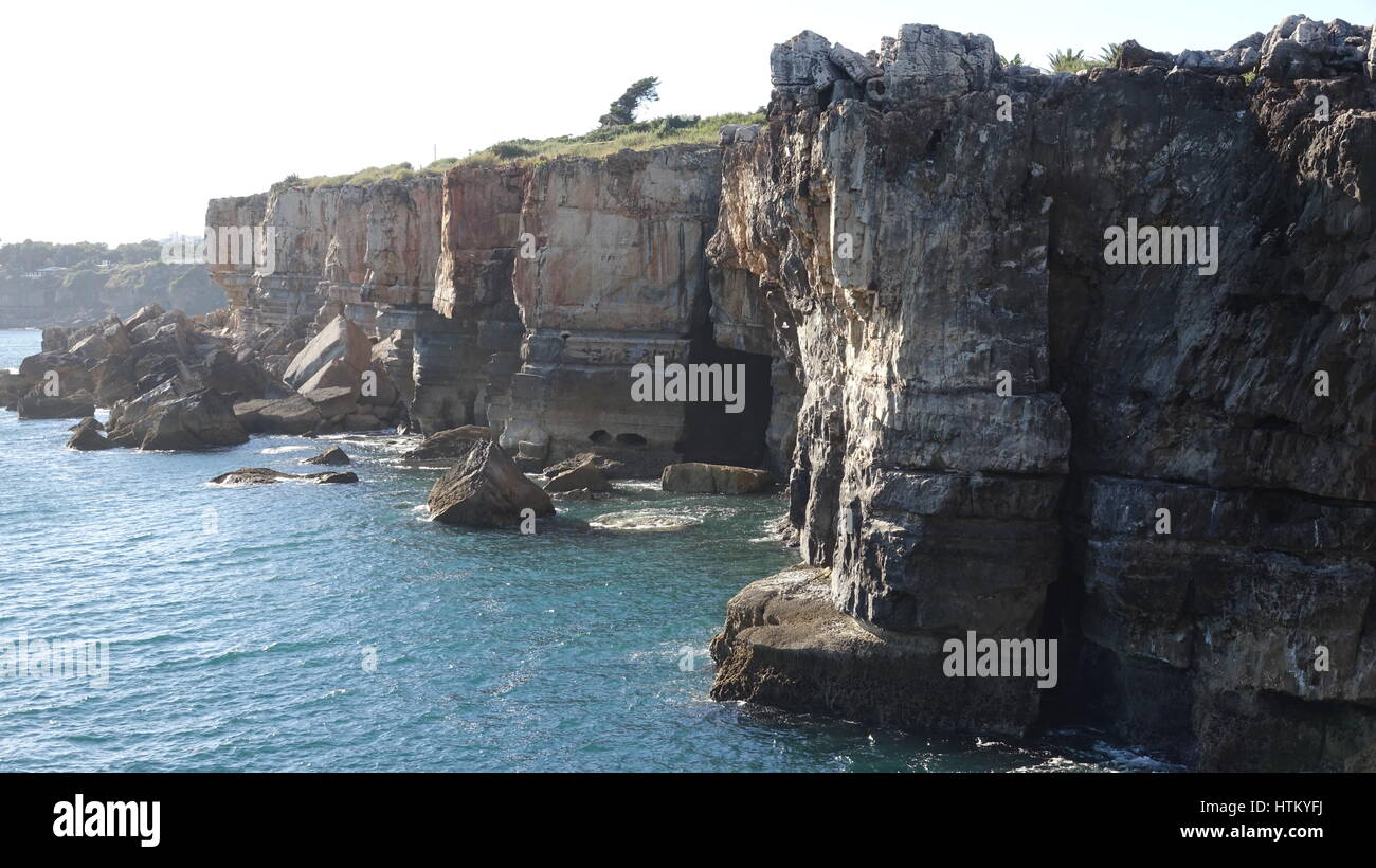 Cliffs Along Coast Stock Photo - Alamy