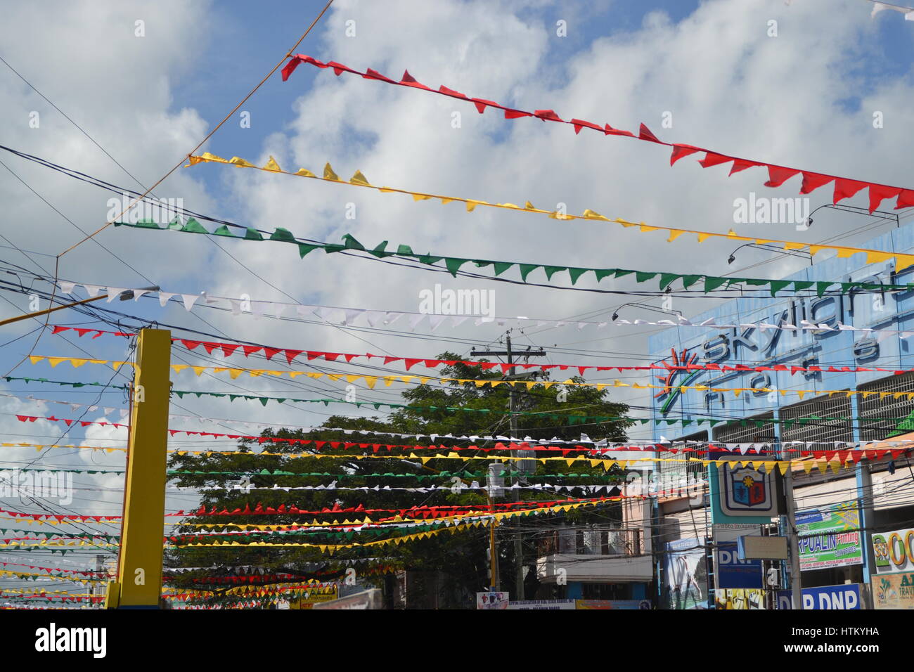 Street in Puerto Princesa, capital of Palawan island in Philippines is ...