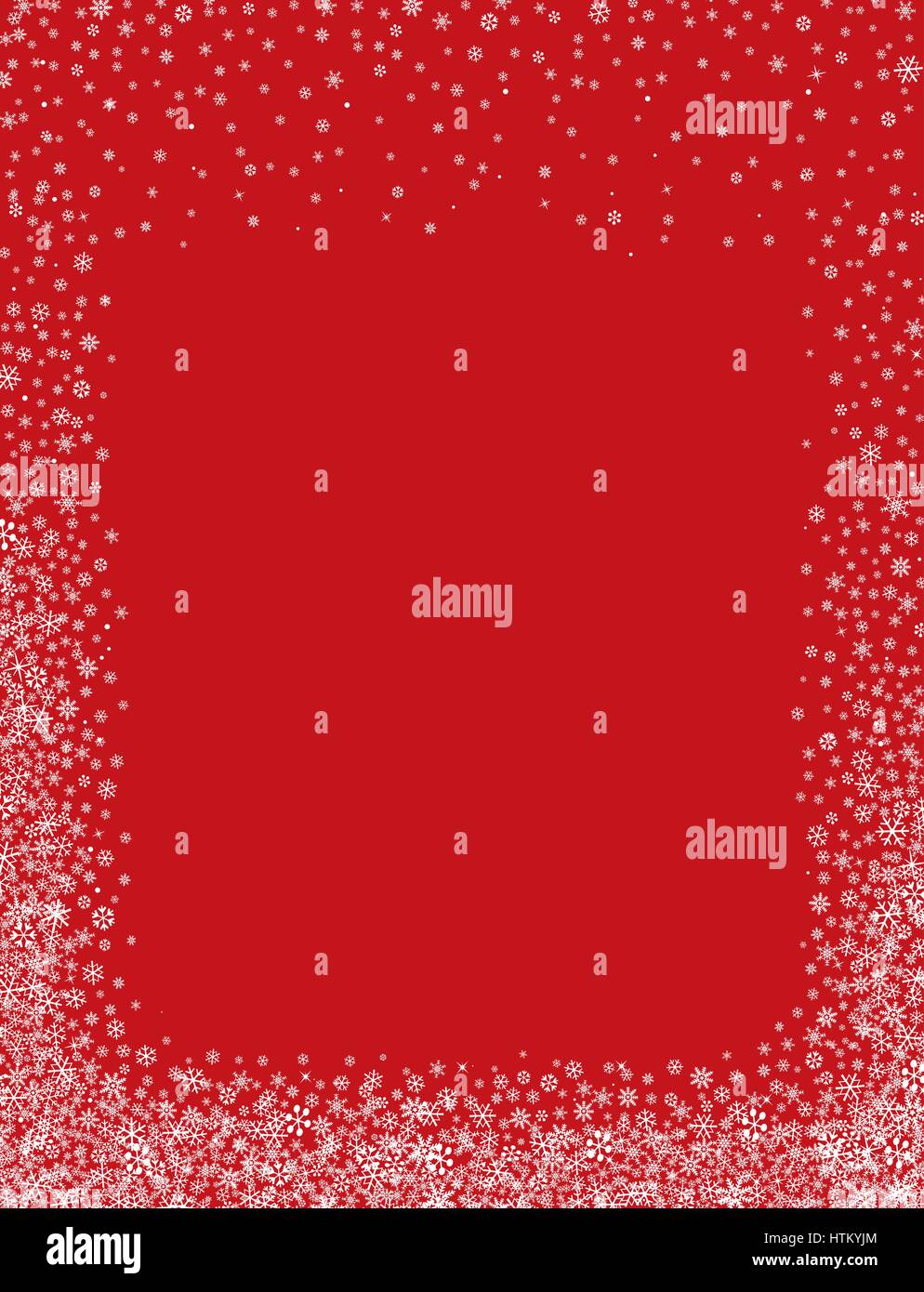 Snow border. Christmas Winter holiday frame greeting background Stock ...