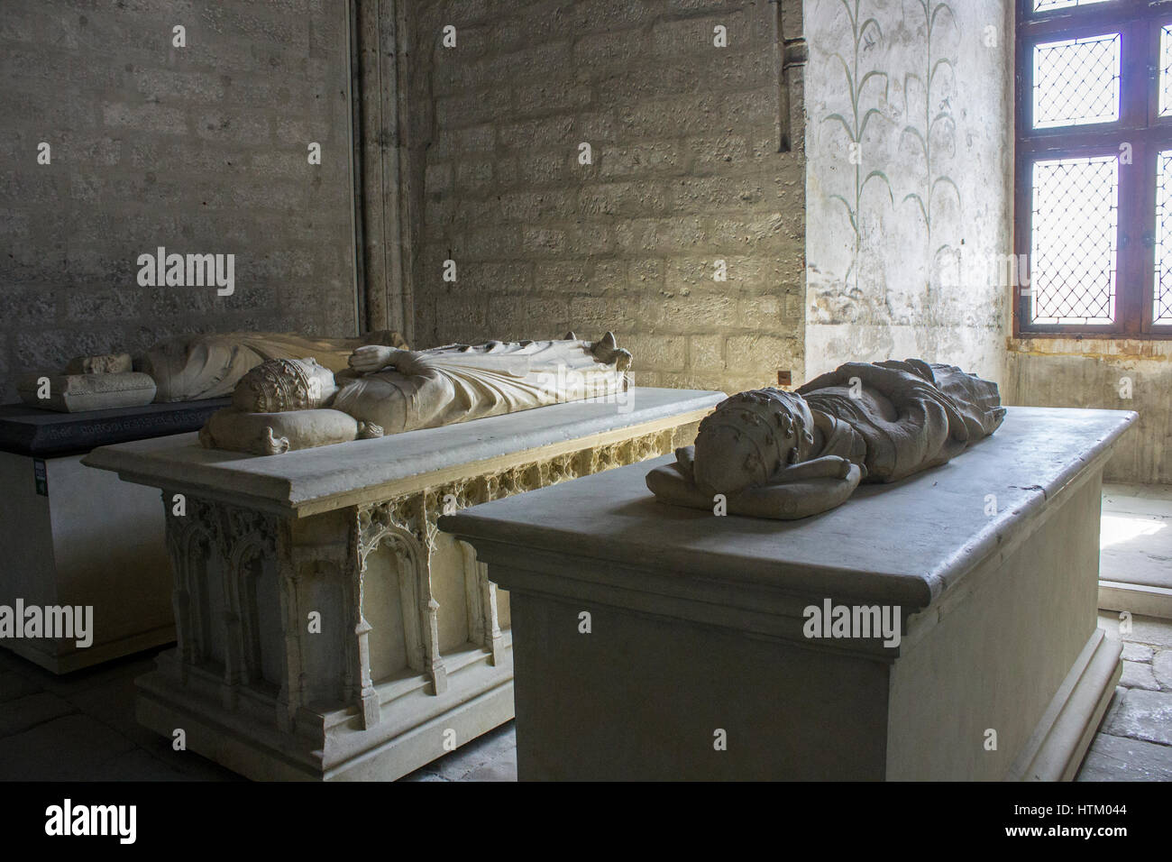 Inside the Palais des Papes or Papal palace, one of the largest and ...