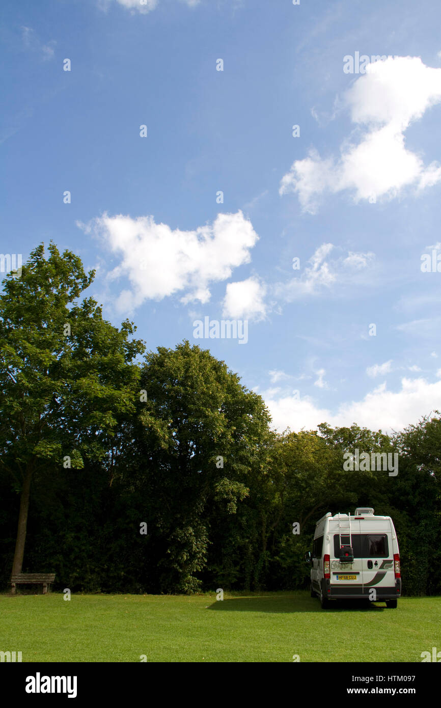 Camper van rear view hi-res stock photography and images - Alamy