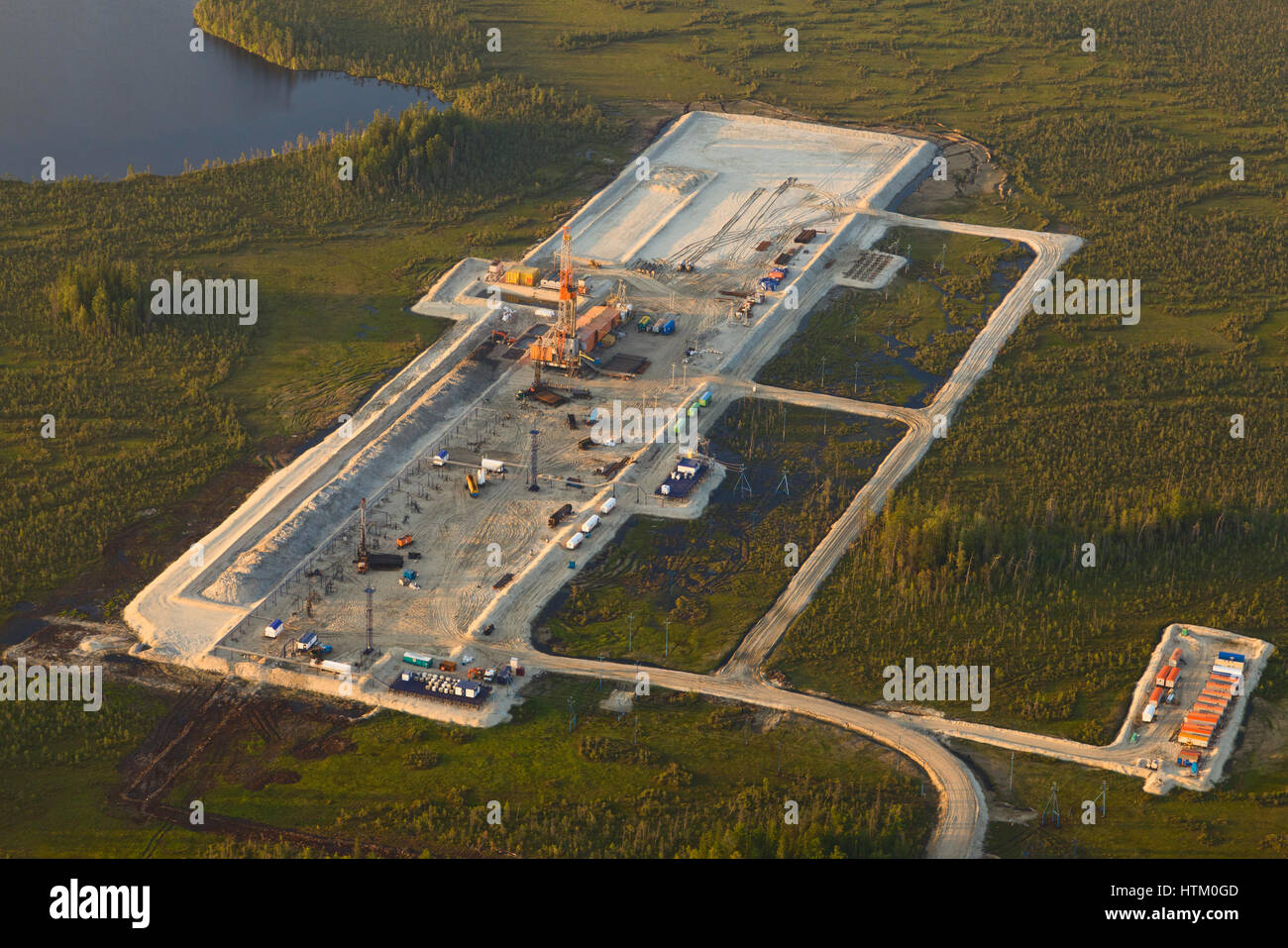 Oilfield top view hi-res stock photography and images - Alamy