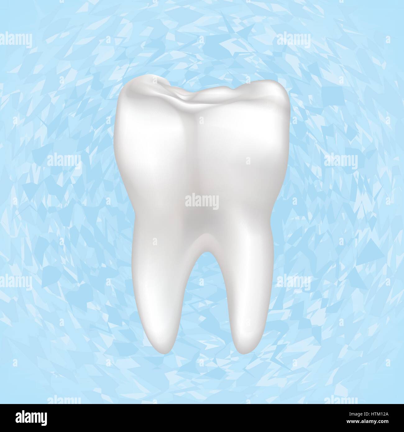 Tooth isolated. Teeth white sign. Dental medical illustration Stock ...