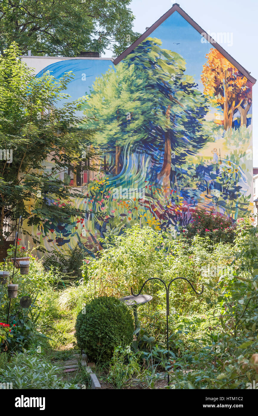 Garden of Delight, mural by David Guinn, 23 South Sartain Street ...