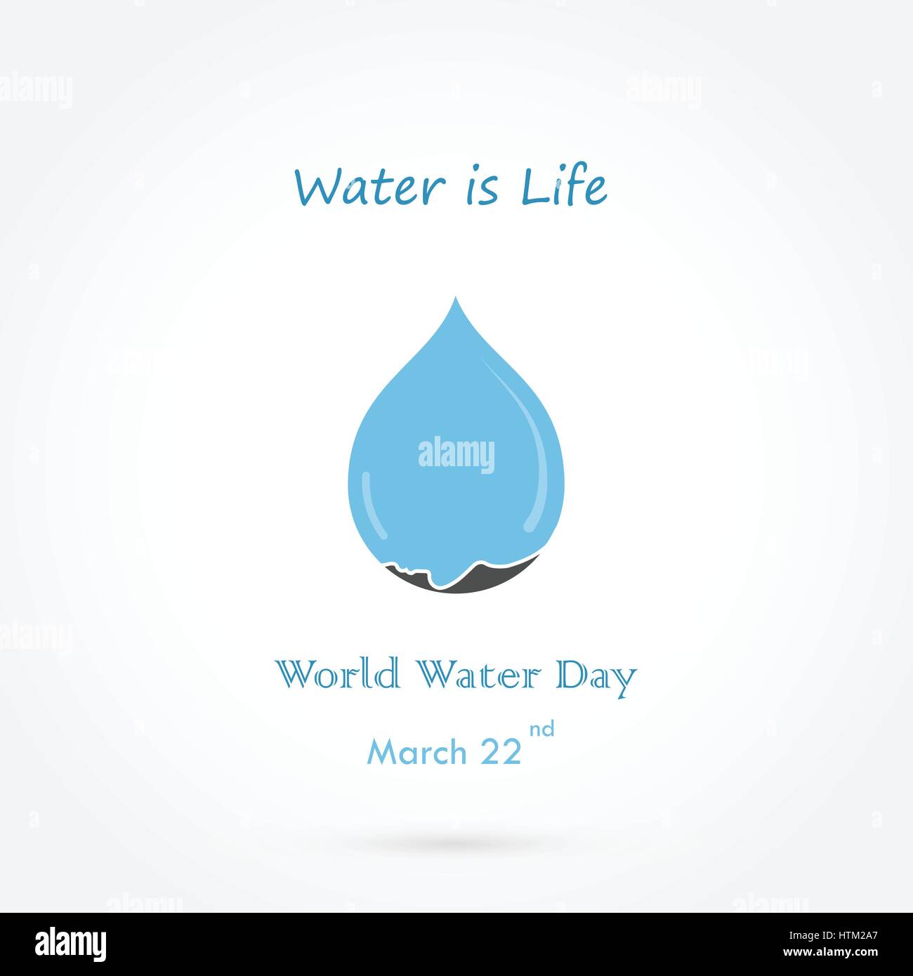 Water drop with human face vector logo design and Water is Life concept ...